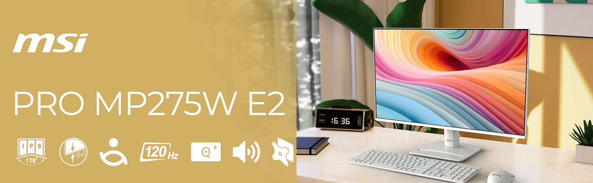 MSI 27" 120 Hz IPS FHD Monitor 1ms Adaptive-Sync 1920 x 1080 Flat Panel PRO MP275W E2 - Newegg.com